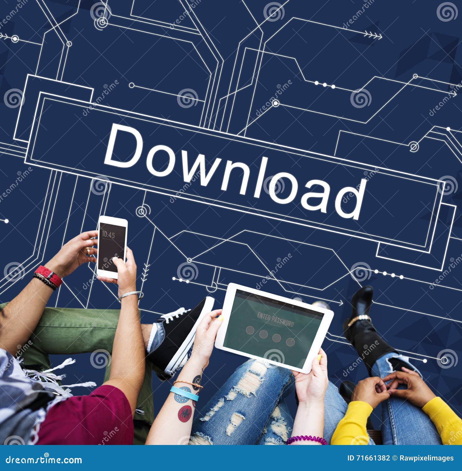 Download Files Information Technology Sharing Concept Stock Photo ...