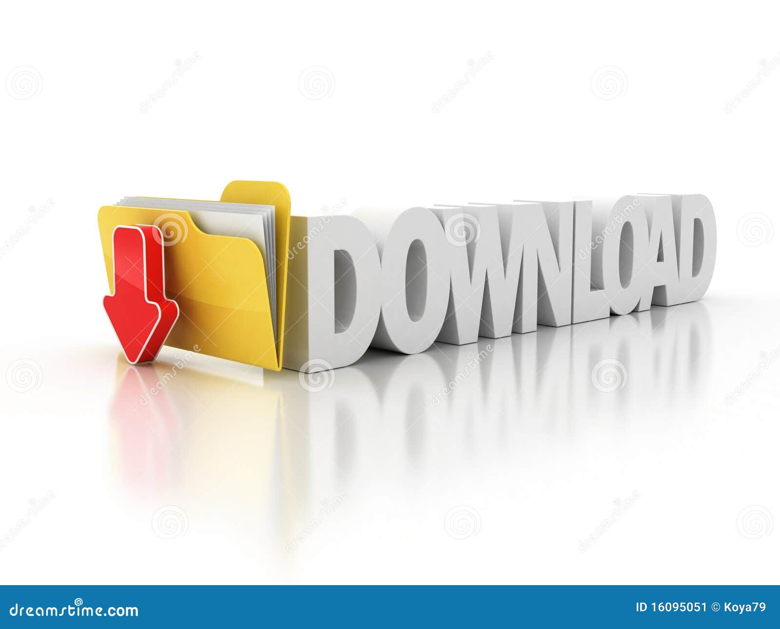Download folder 3d icon stock illustration. Illustration of computer ... Download folder 3d icon stock illustration. Illustration of computer ...