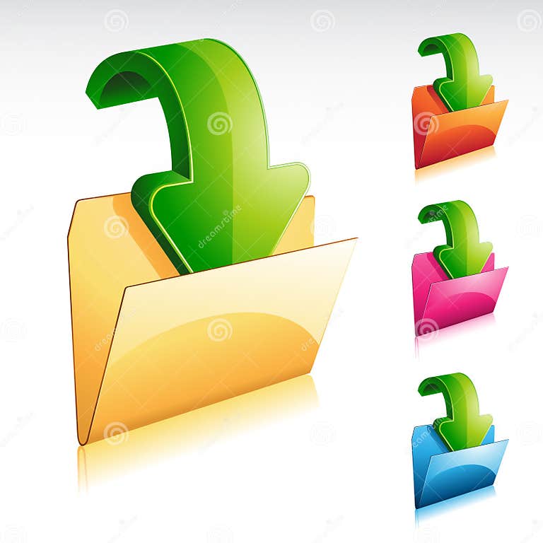 Download Folder Icon stock vector. Illustration of document - 16211922