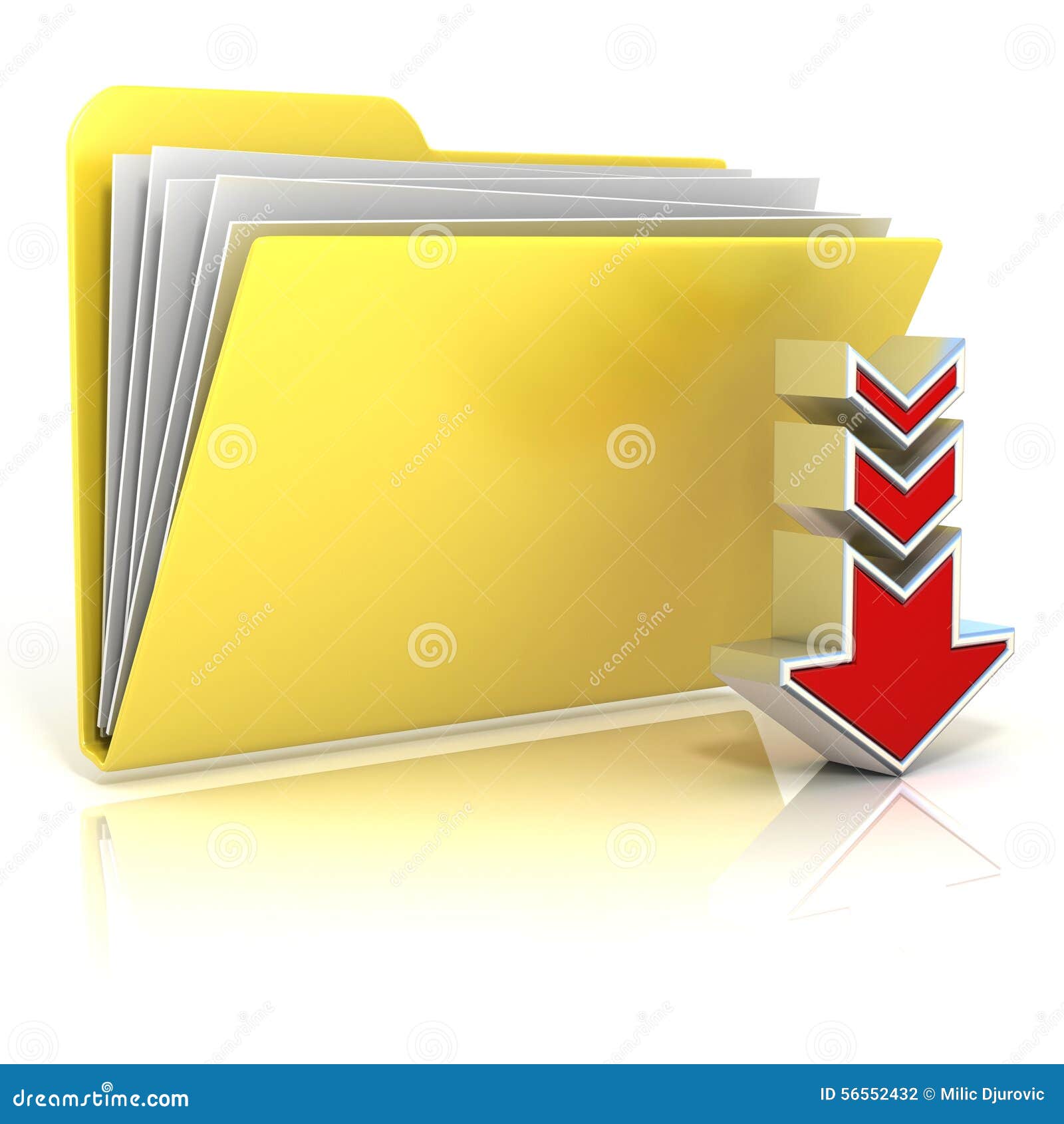 Download folder icon stock illustration. Illustration of interface ...