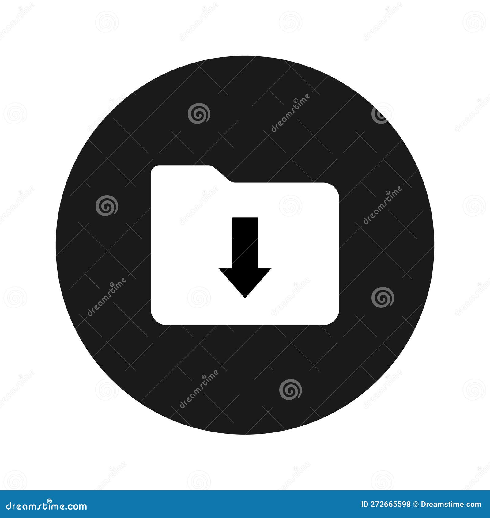 Download Folder Icon. Vector Illustration Stock Vector - Illustration ...