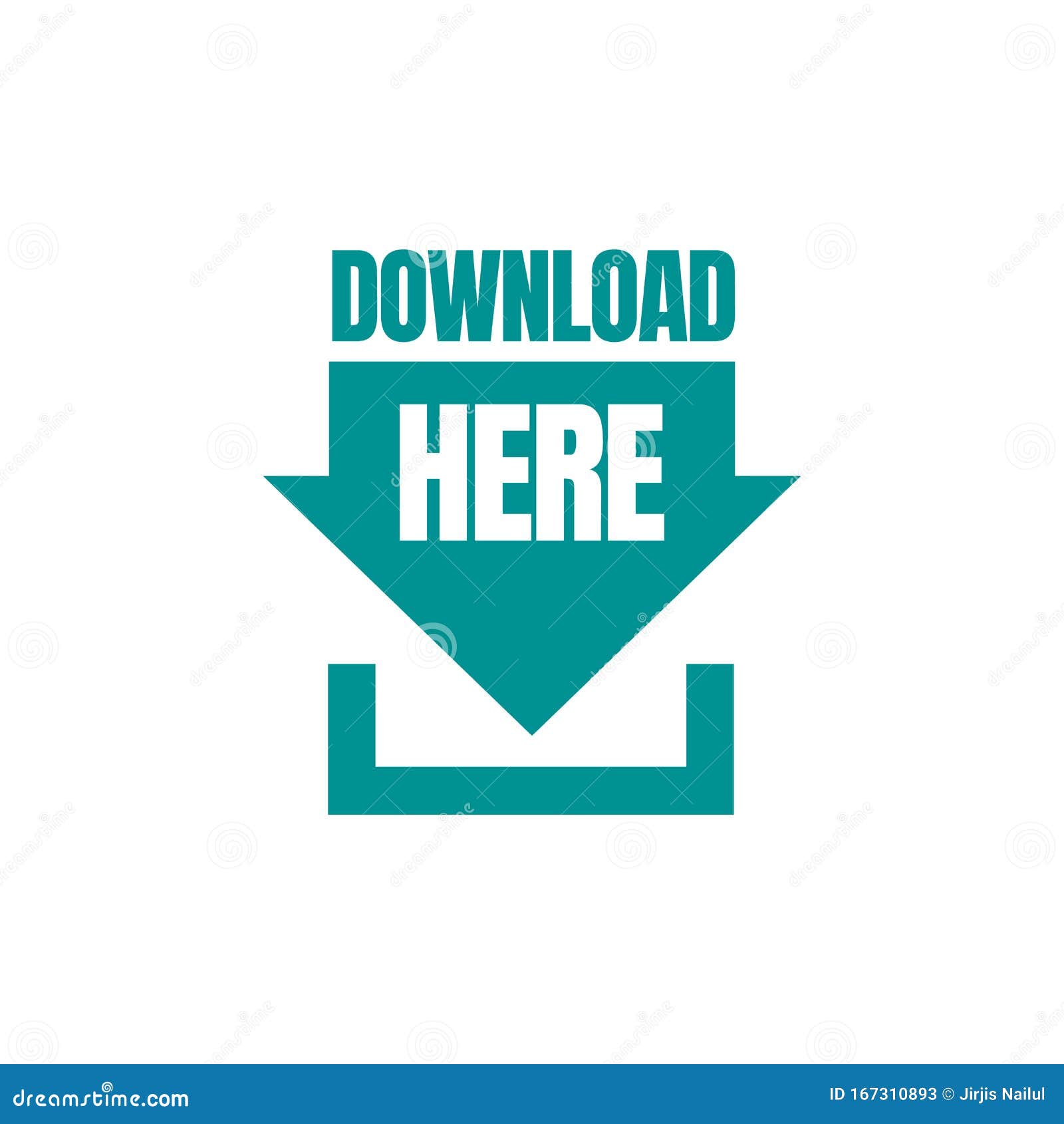 Download Here Button Stylist Text Rounded Rectangular Shape With ...