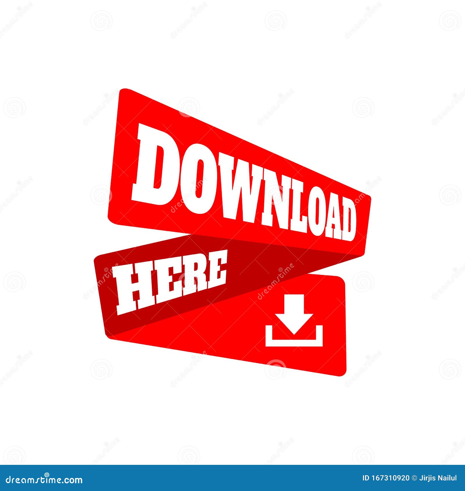Download Here Button Icon Vector | CartoonDealer.com #215445256