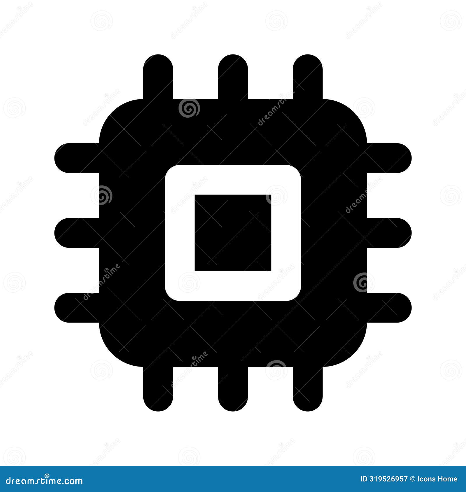 Download this Icon of Ai Processor, Microprocessor Vector Stock Vector ...