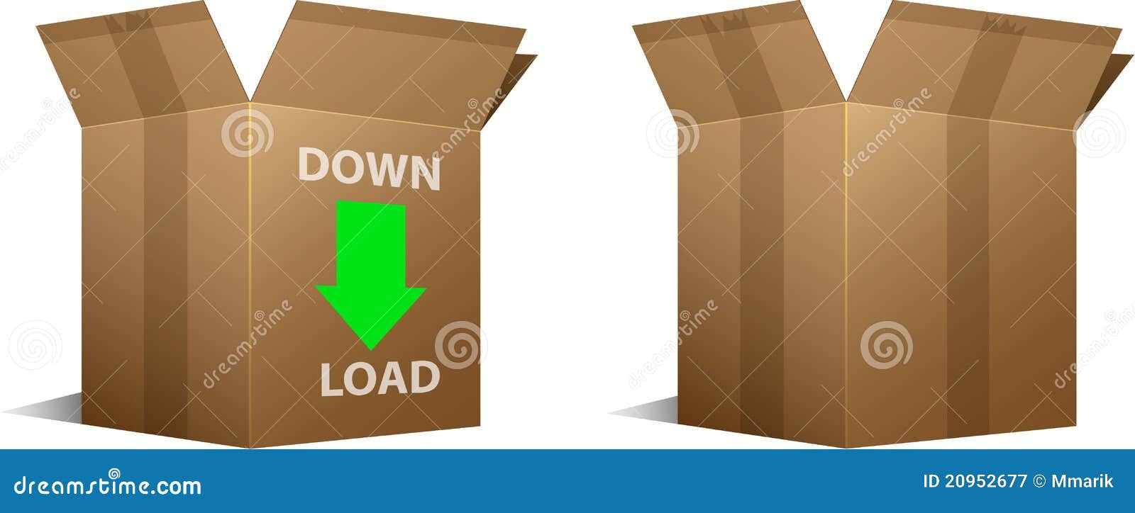 Blank Cardboard Package Boxes Mockup. Box Set. Three Templates, Layout ...