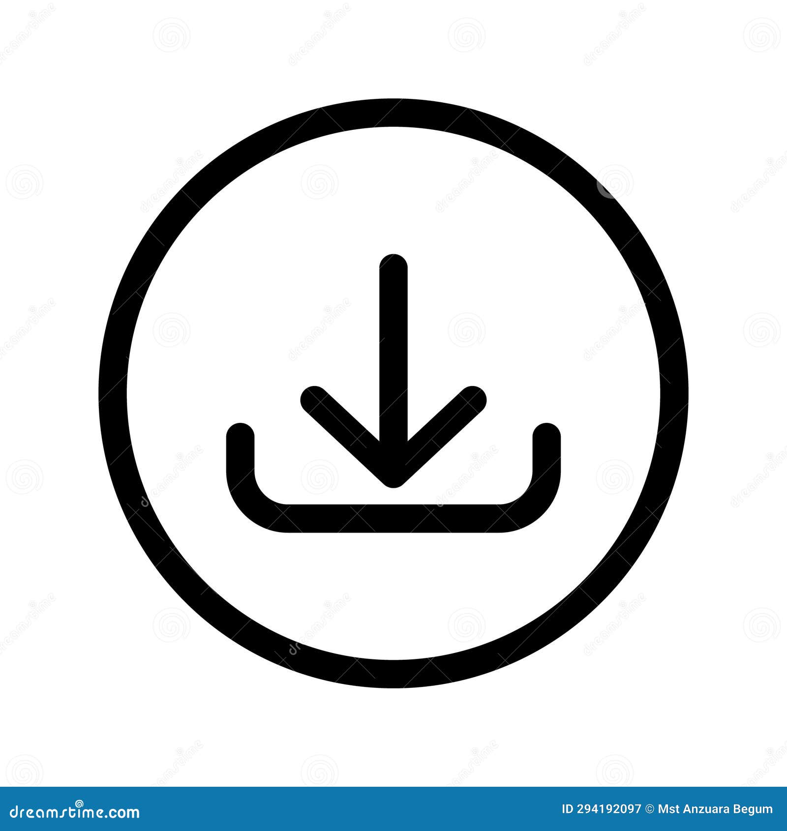 Download Icon, Download Button, Download Symbol for Mobile Application ...