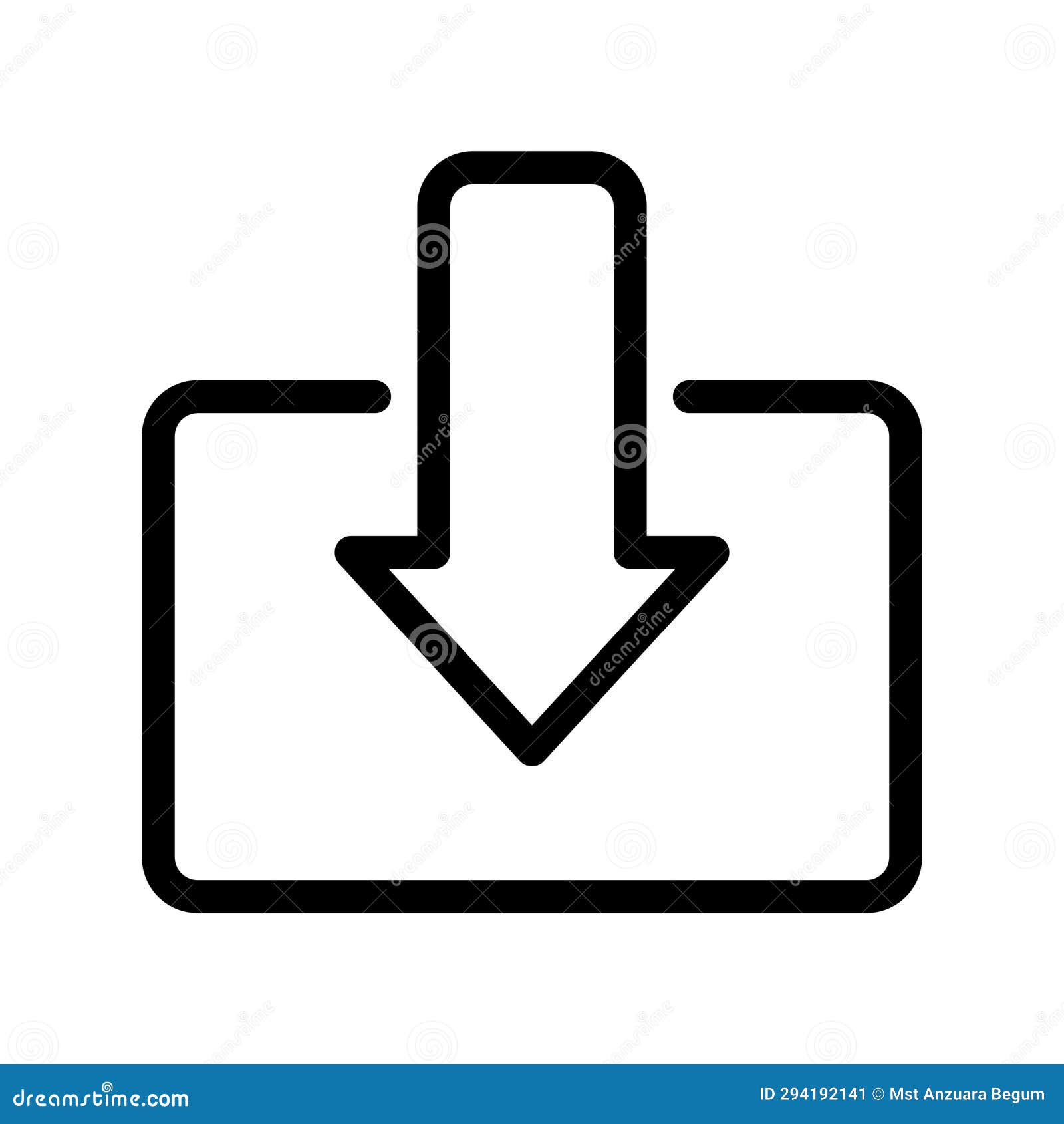 Download Icon, Download Button, Download Symbol for Mobile Application ...