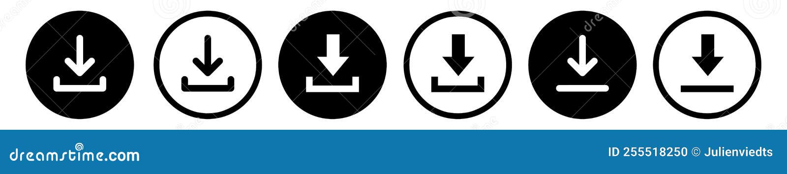 Download Icon Collection. Software Download Icon Stock Vector ...