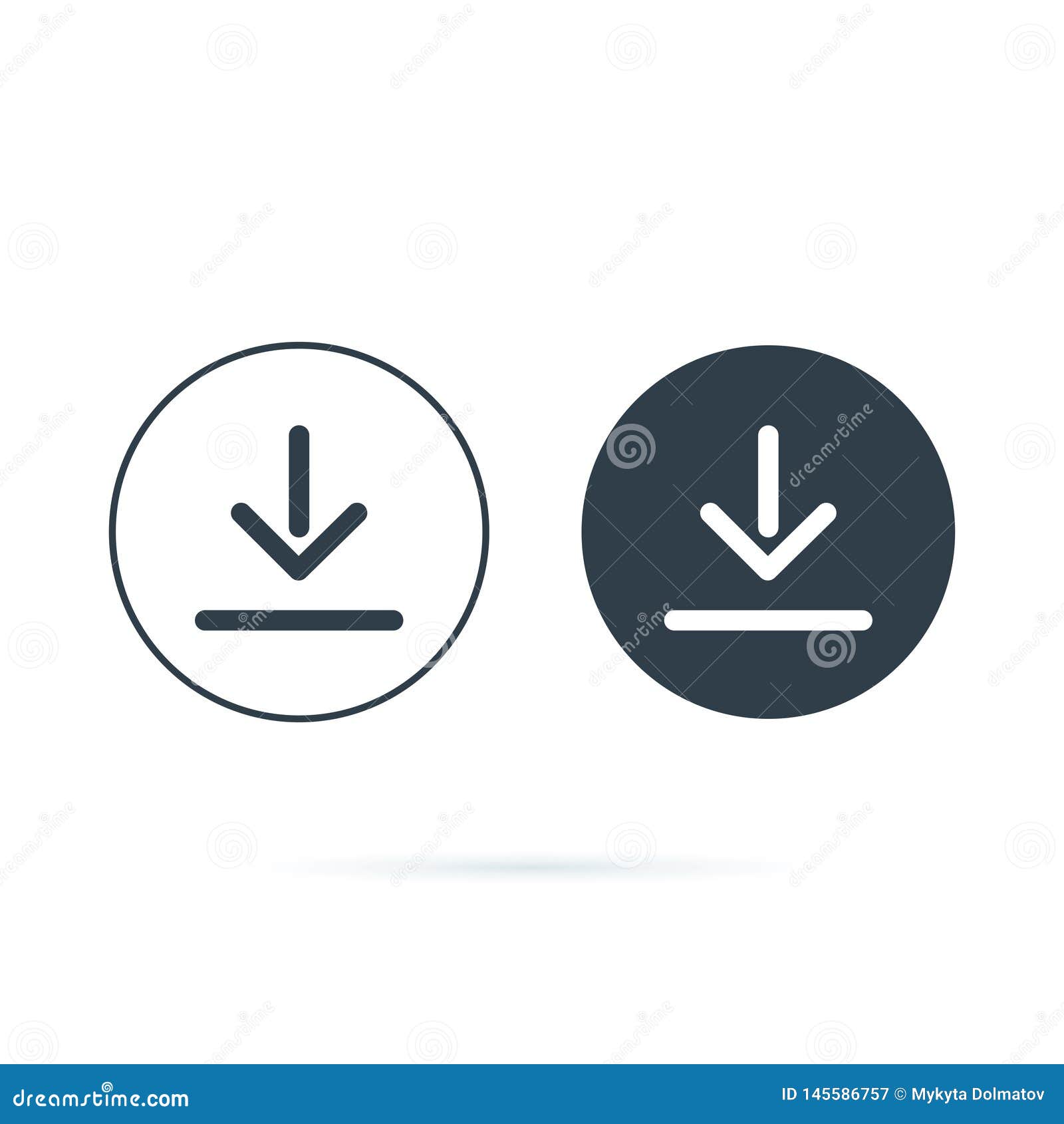 Download Icon. Downloading Vector Icon. Save To Computer Symbol, Solid ...