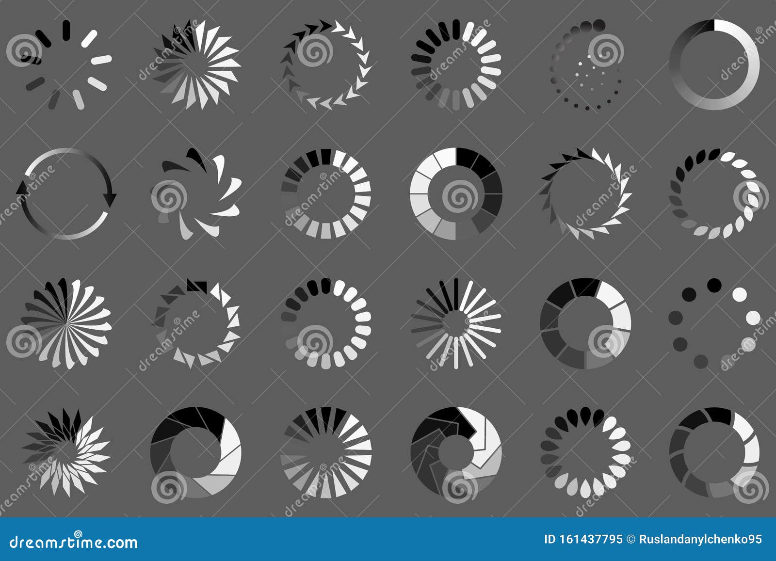 Download Icon. Download Icon on a Gray Background Stock Vector ...