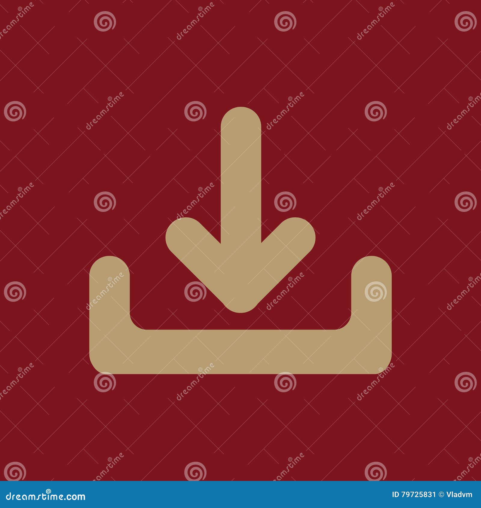 The Download Icon. Load Symbol Stock Vector - Illustration of concept ...