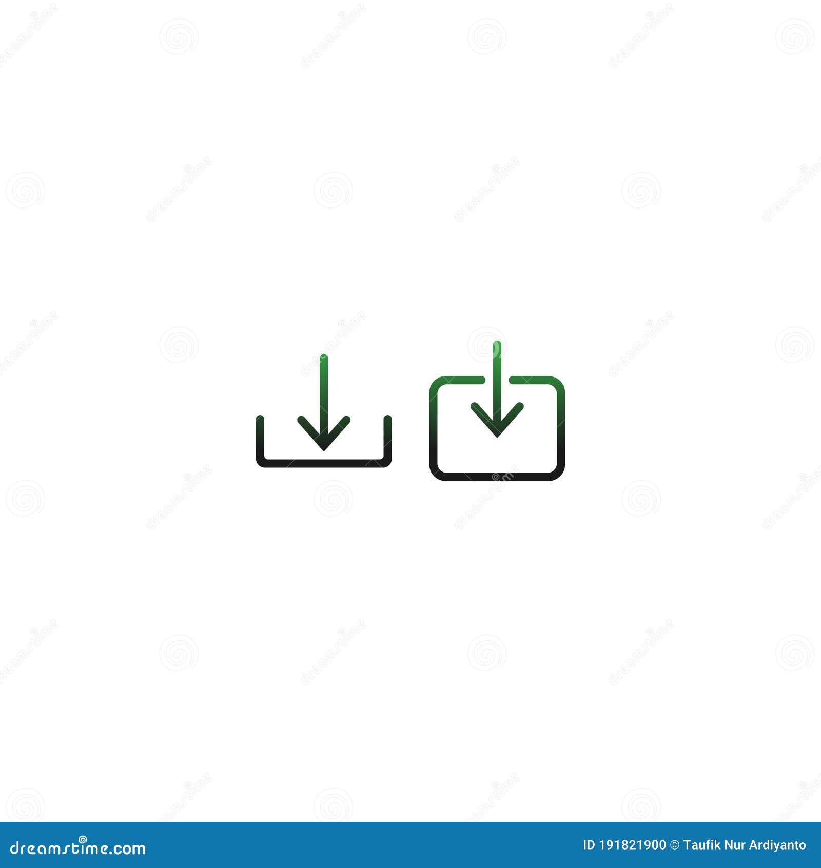 Download icon logo vector stock vector. Illustration of information ...