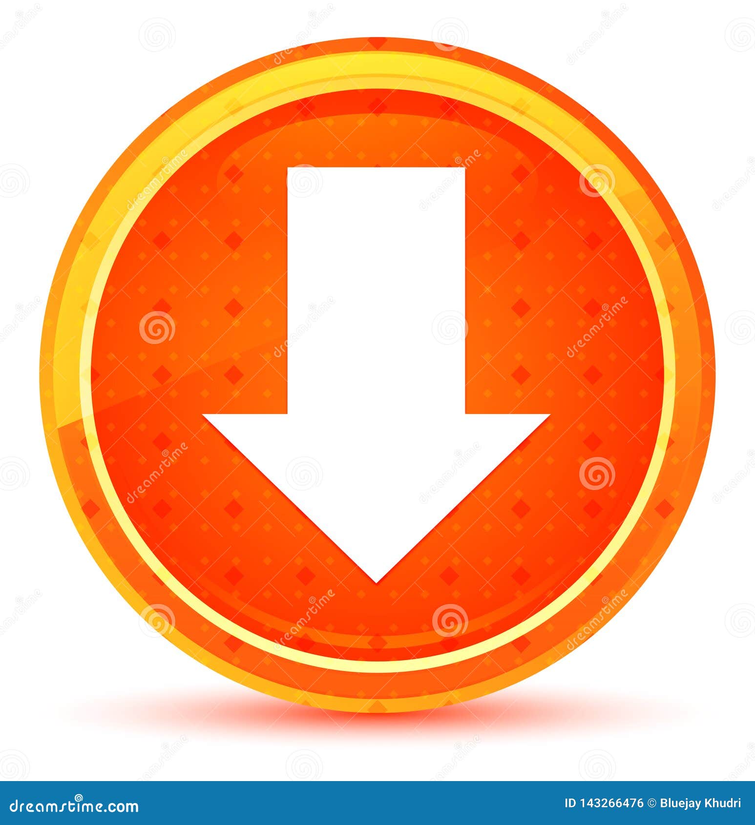 Download Icon Natural Orange Round Button Stock Illustration ...