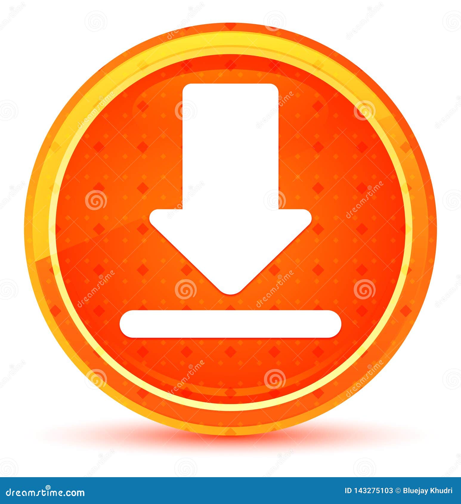 Download Icon Natural Orange Round Button Stock Illustration ...