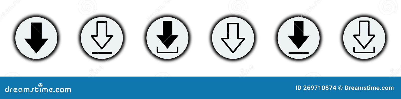 Download Icon Set. Download Button. Web Icon Set. Icons Collection ...