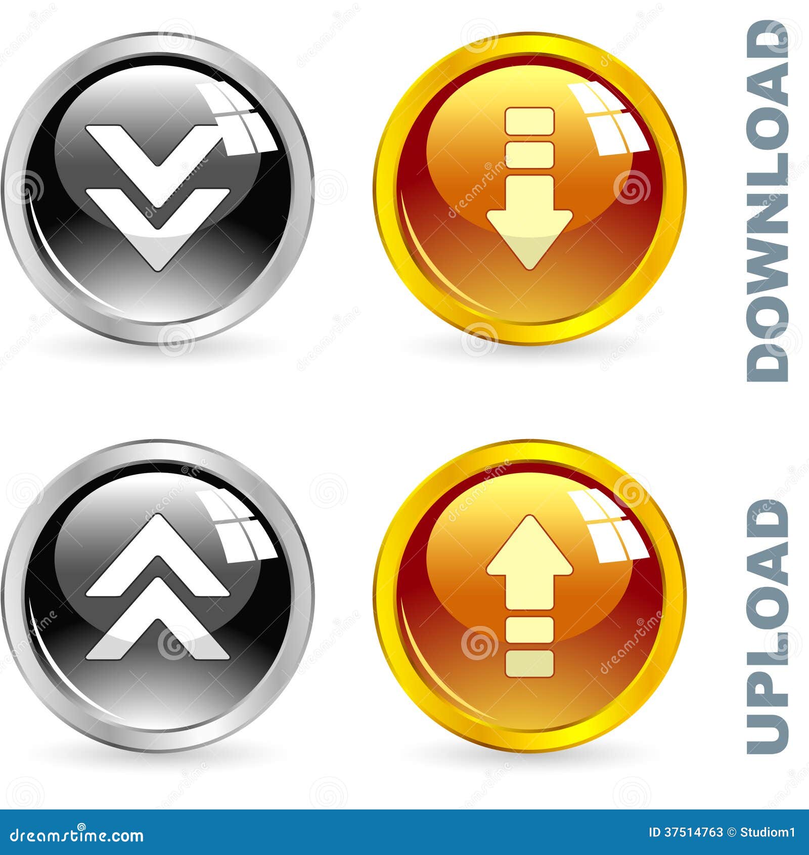 Download icon. stock vector. Illustration of communication - 37514763