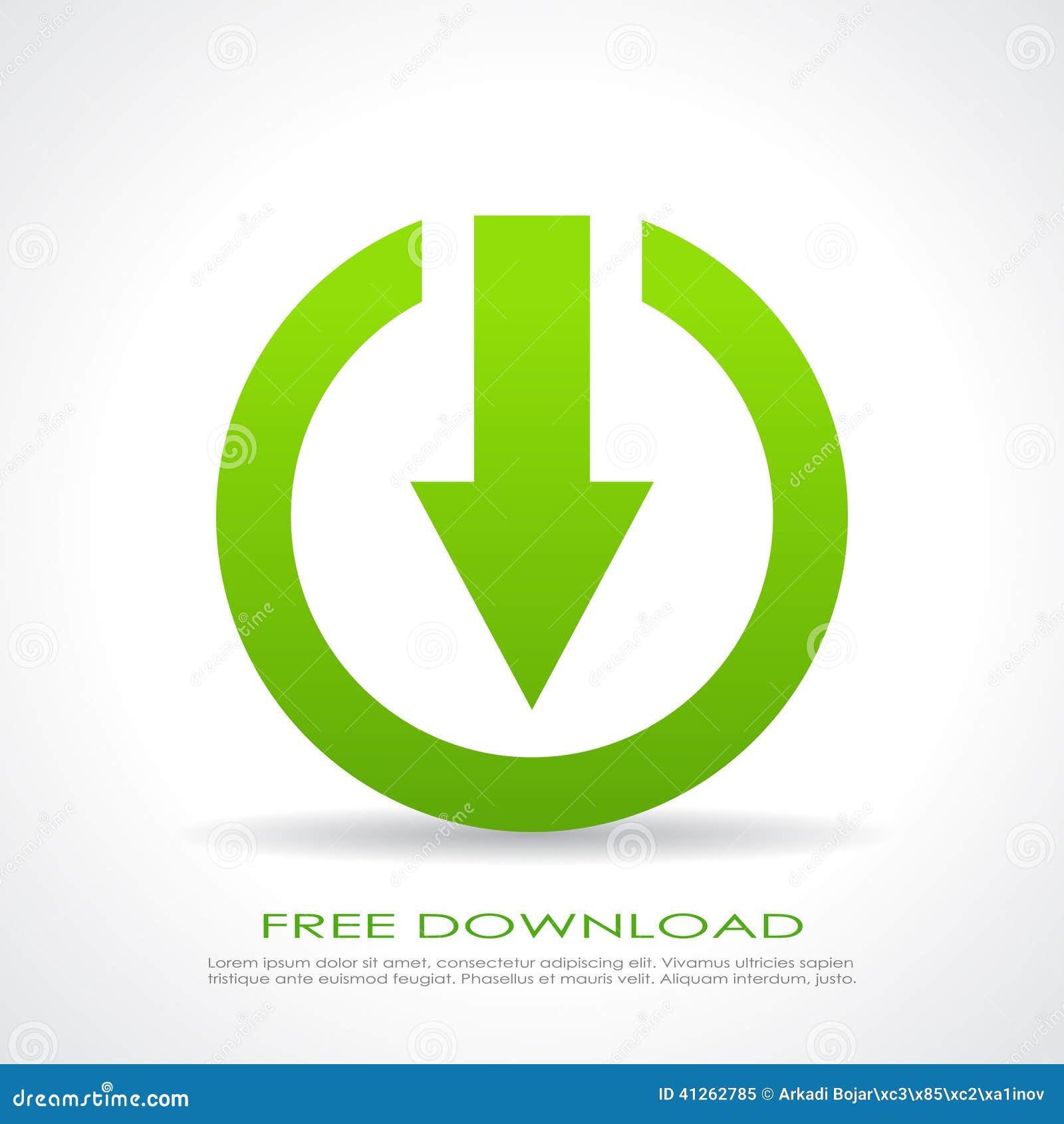 Download icon stock vector. Illustration of download - 41262785