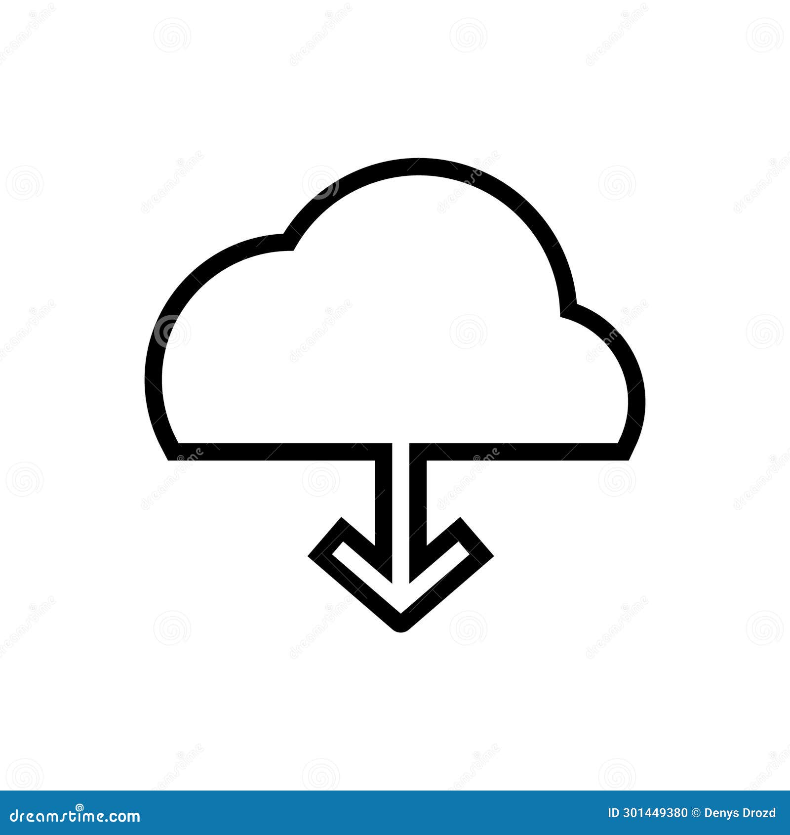 Download Icon Vector. Upload Button Illustration. Load Symbol or Logo ...