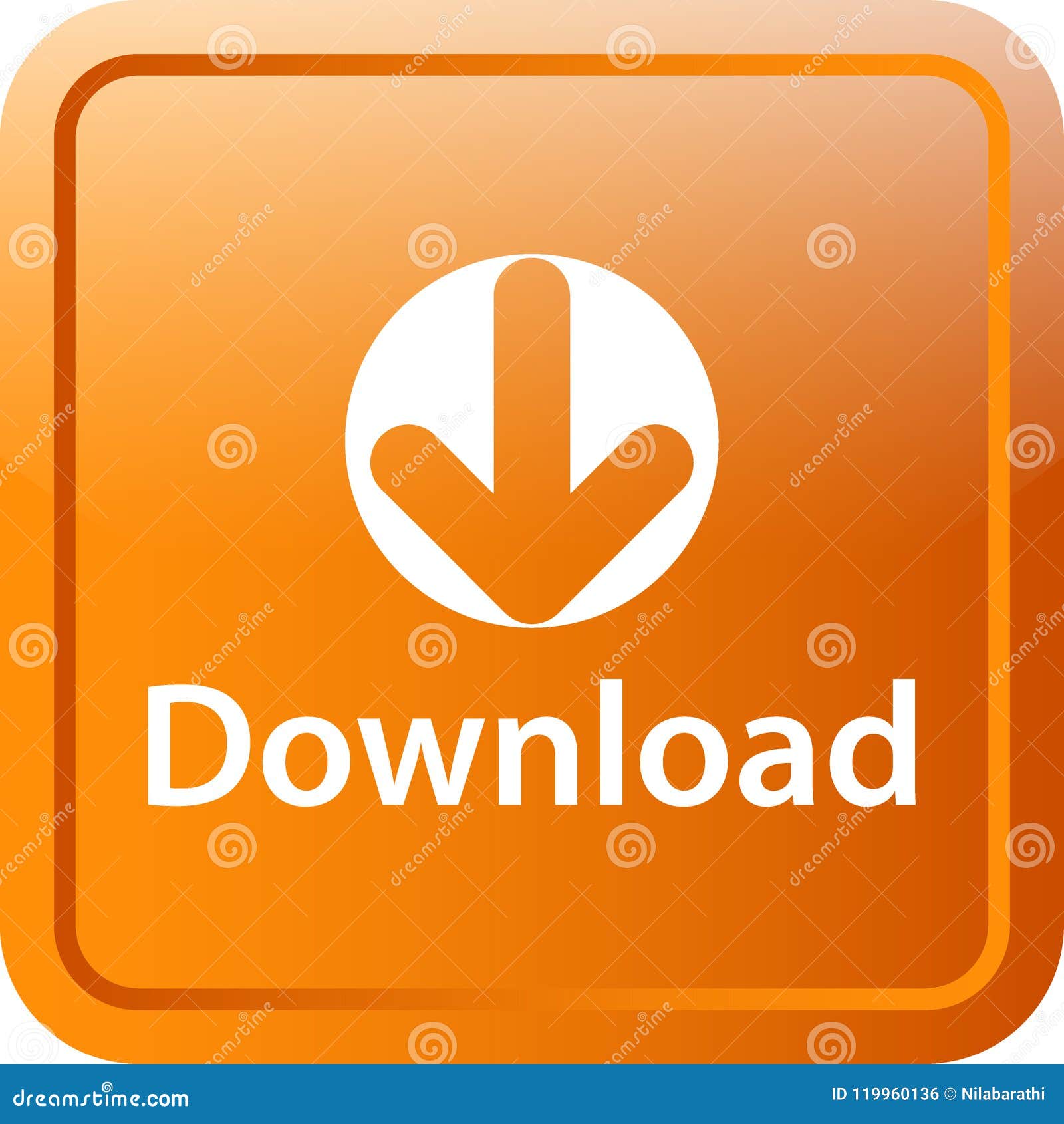 Download icon web button stock illustration. Illustration of click ...