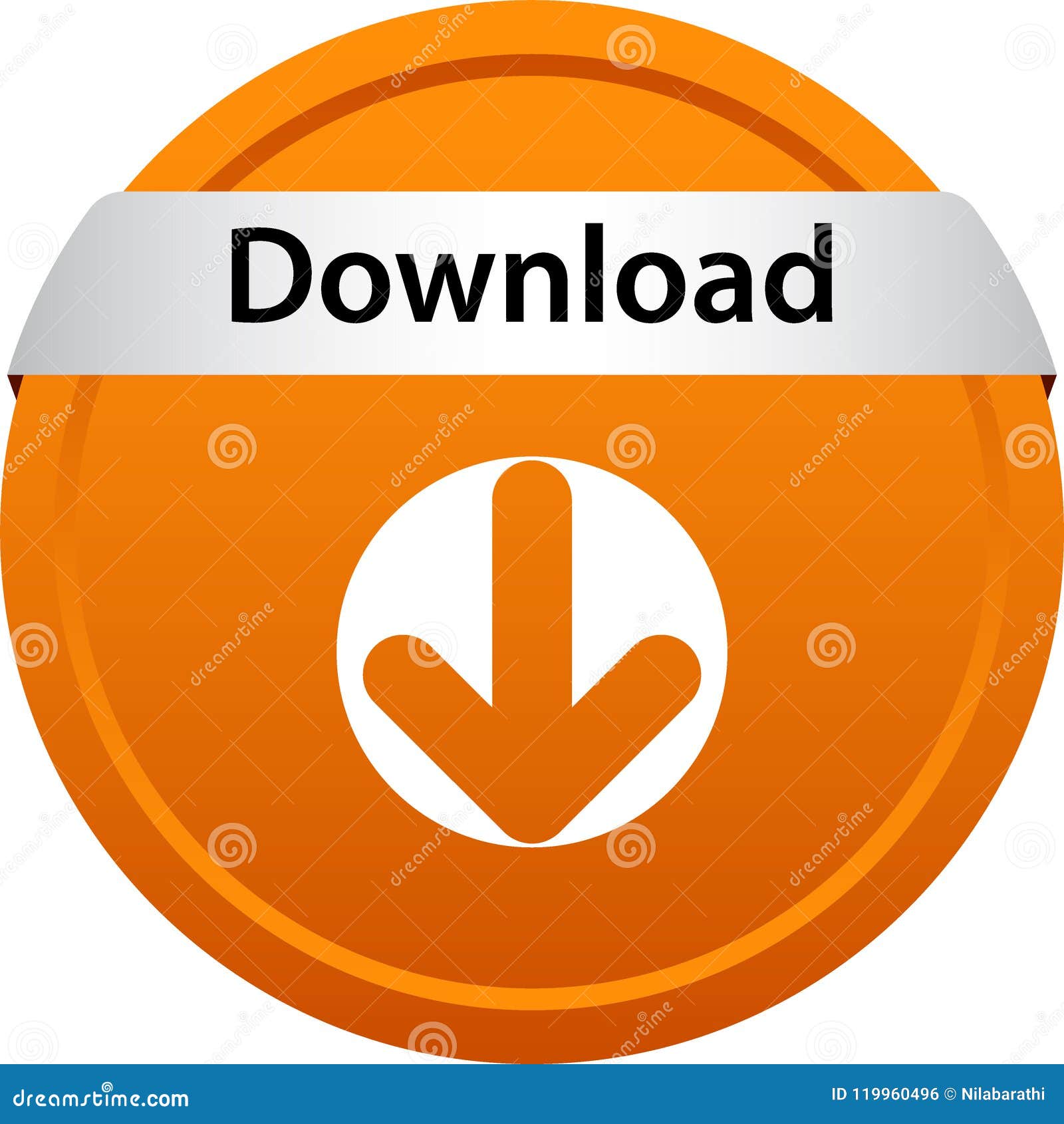 Download icon web button stock illustration. Illustration of shine ...