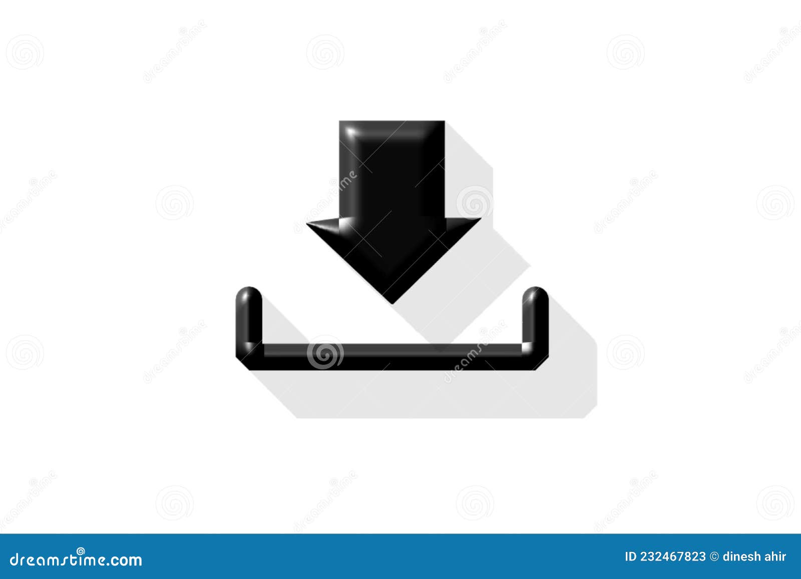 Download Icon with White Background,Download Files Icons Set for Web ...