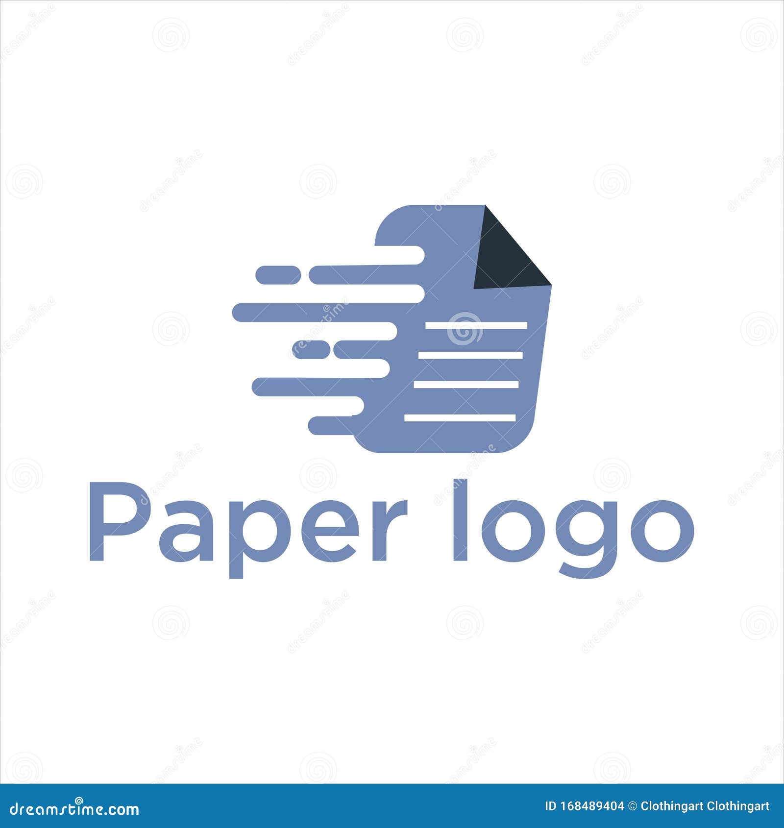 Download the Logo Design Concept Paper Vector Modern Stock Vector ...