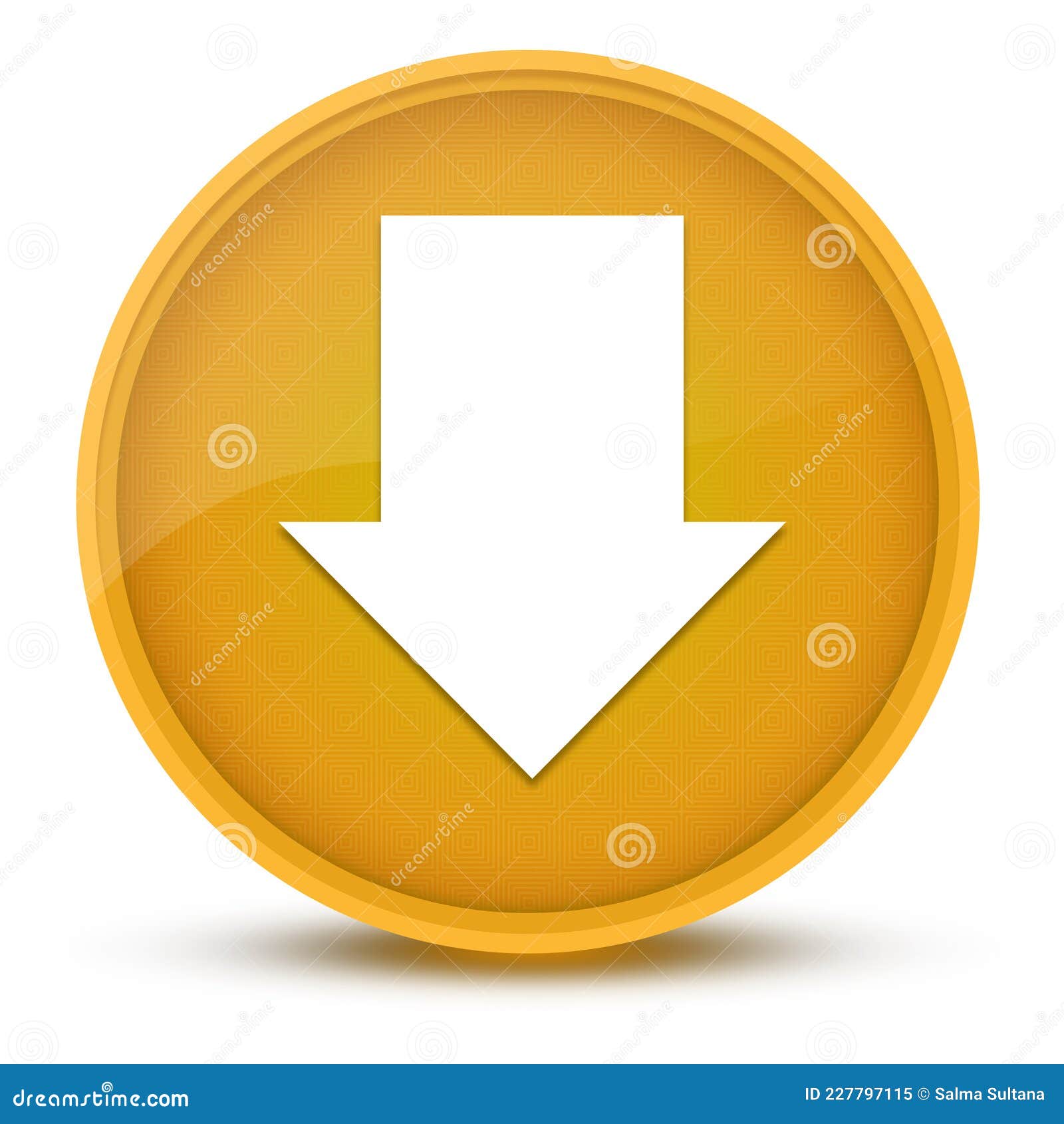 Download Luxurious Glossy Yellow Round Button Abstract Stock ...