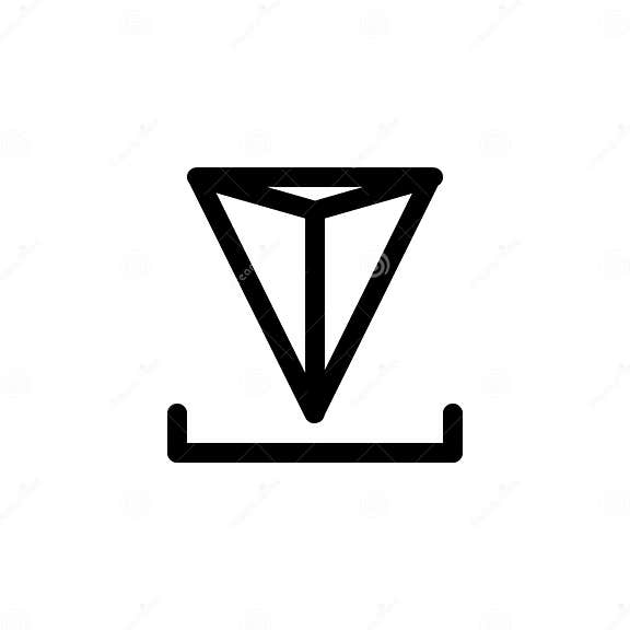 Download Manager Icon with Line Style Vector Illustration Stock Vector ...