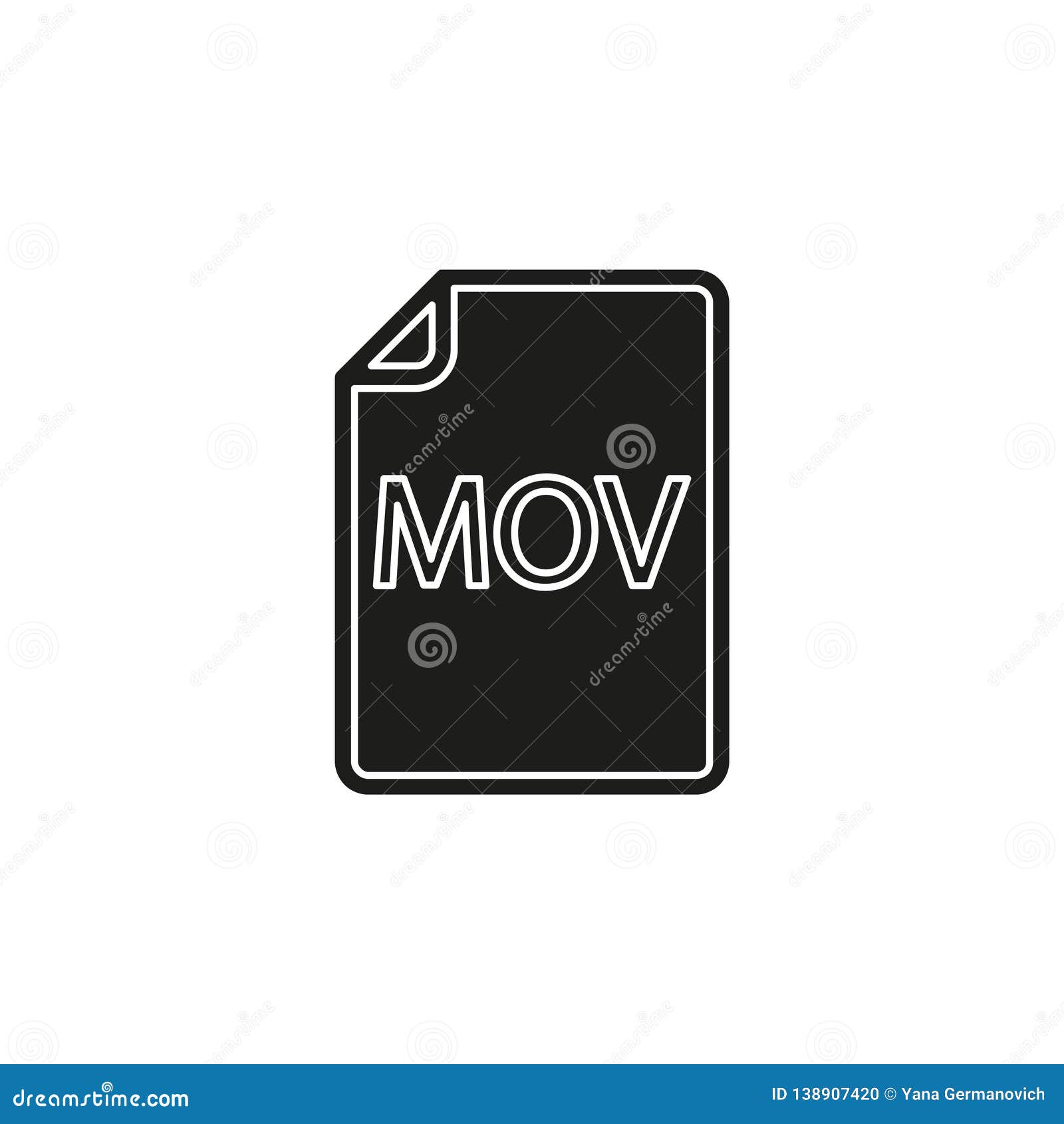 Download MOV Document Icon - Vector File Format Symbol Stock Vector ... Download MOV Document Icon - Vector File Format Symbol Stock Vector ...