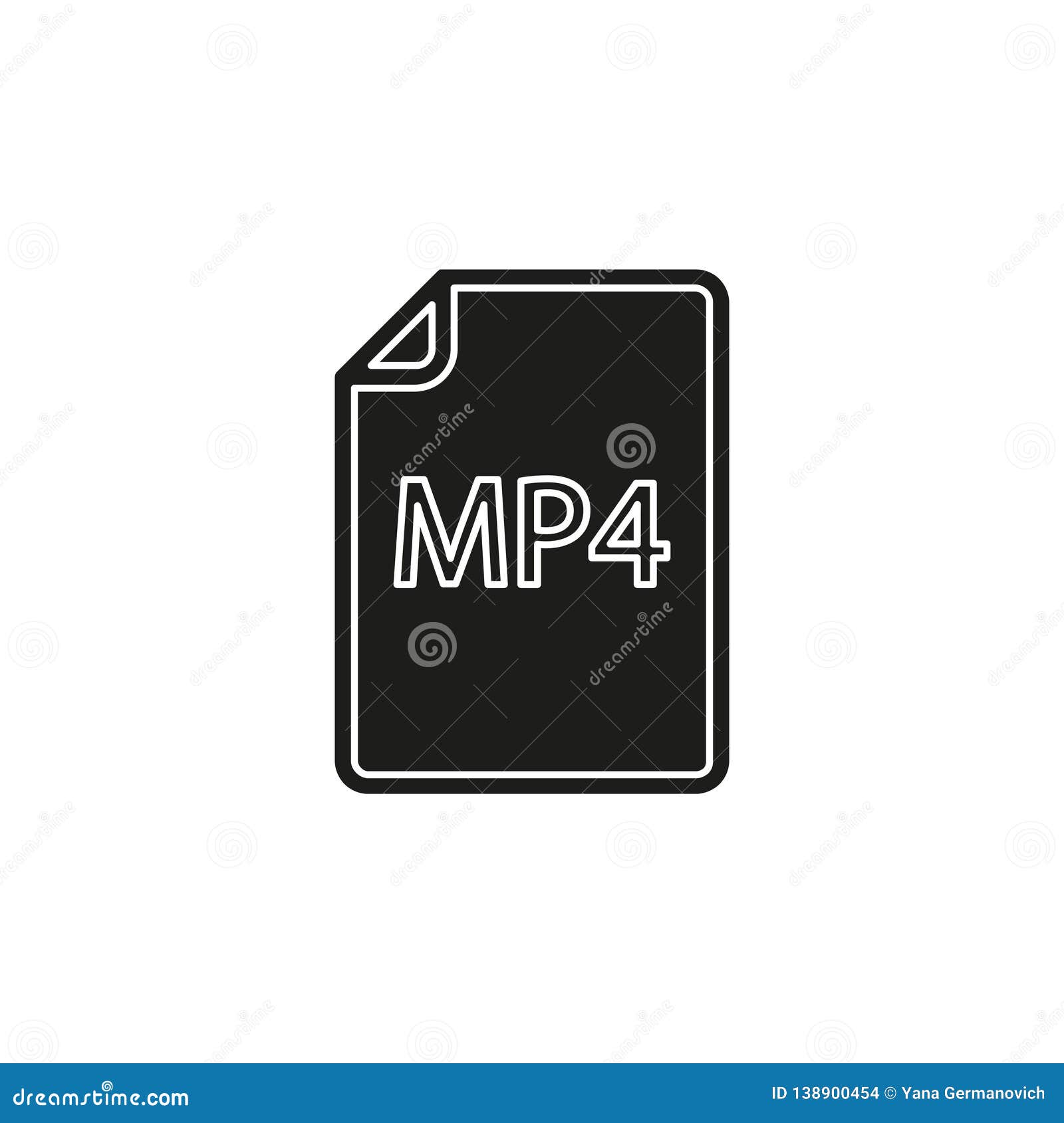 Download MP4 Document Icon - Vector File Format Symbol Stock Vector ...