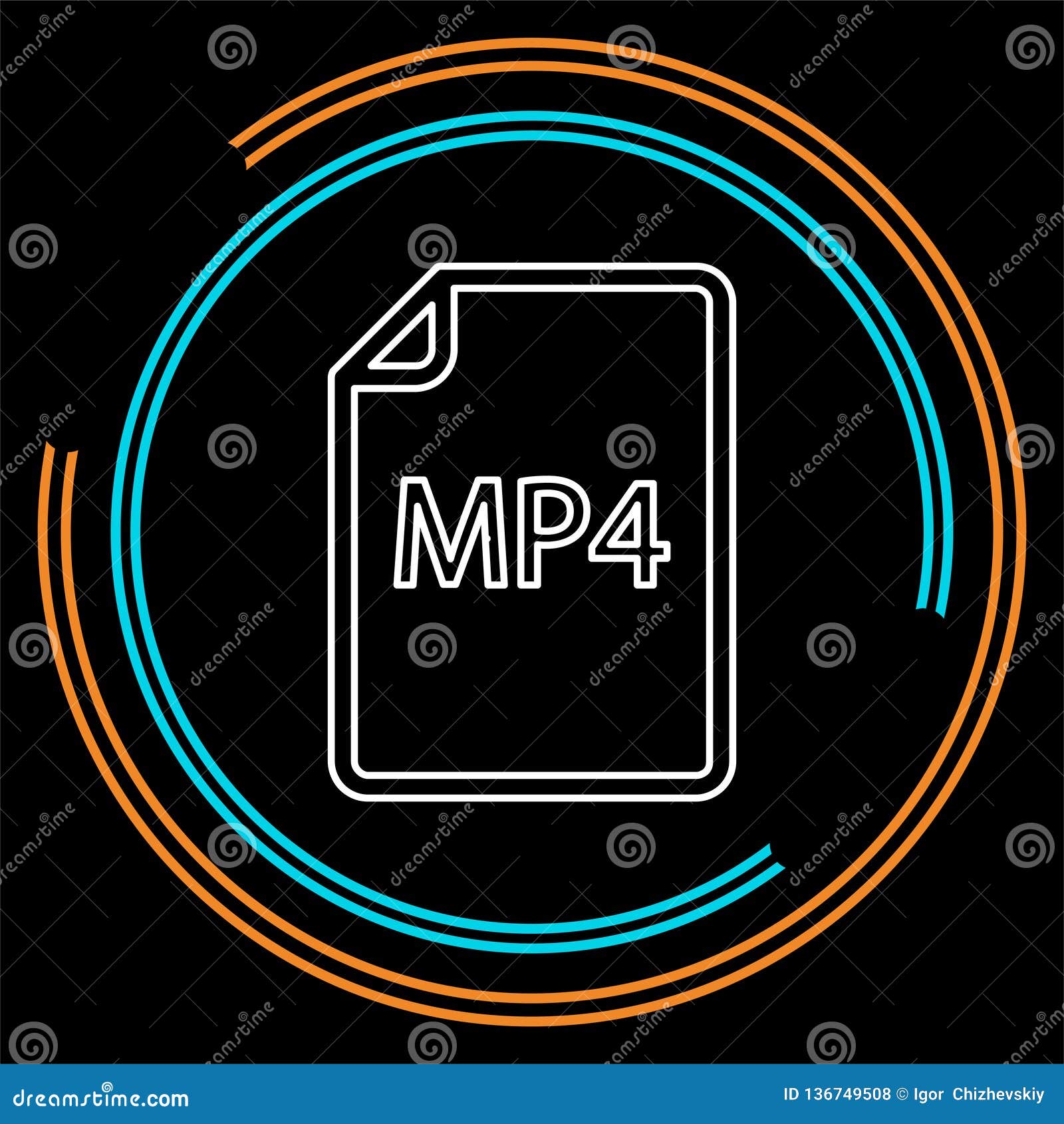Download MP4 Document Icon - Vector File Format Stock Vector ...