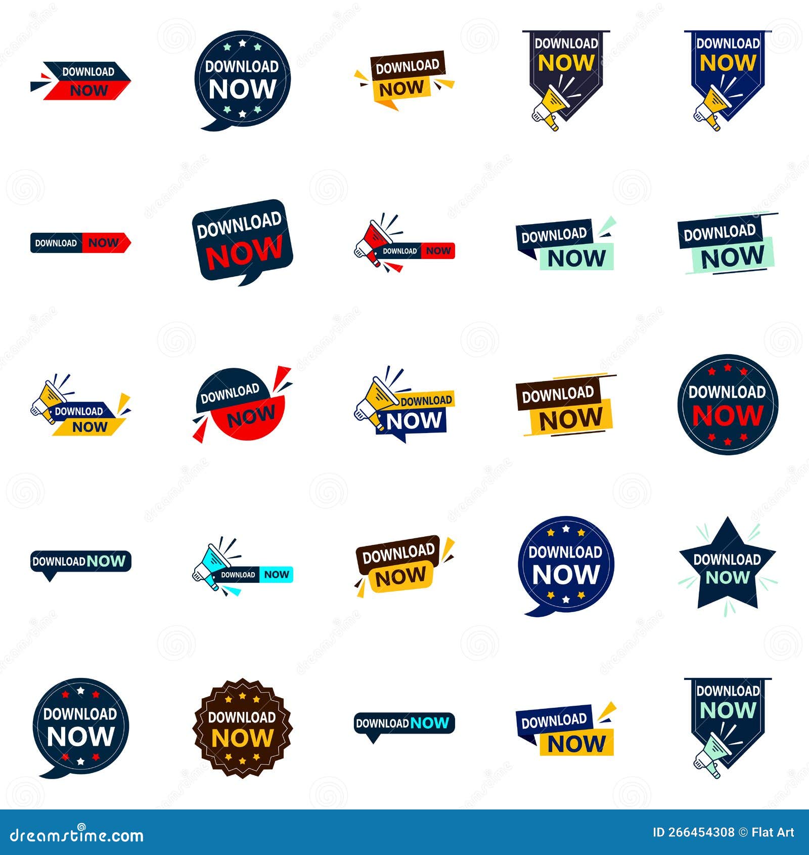 25 Download Now Banners Make Your Business Visible Stock Vector ...