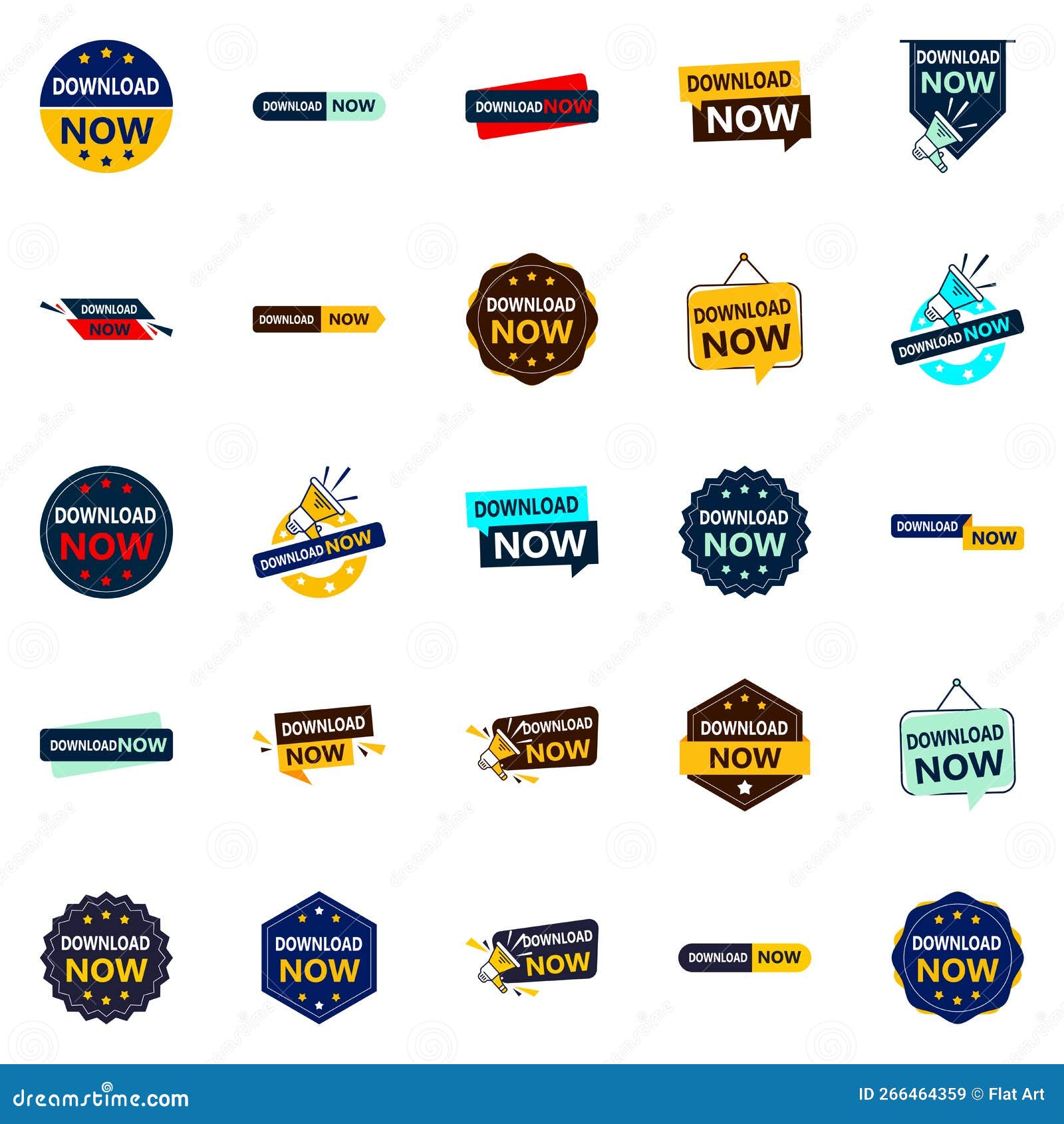 Download Now Banners Pack of 25 Bright and Eyecatching Designs Stock ...