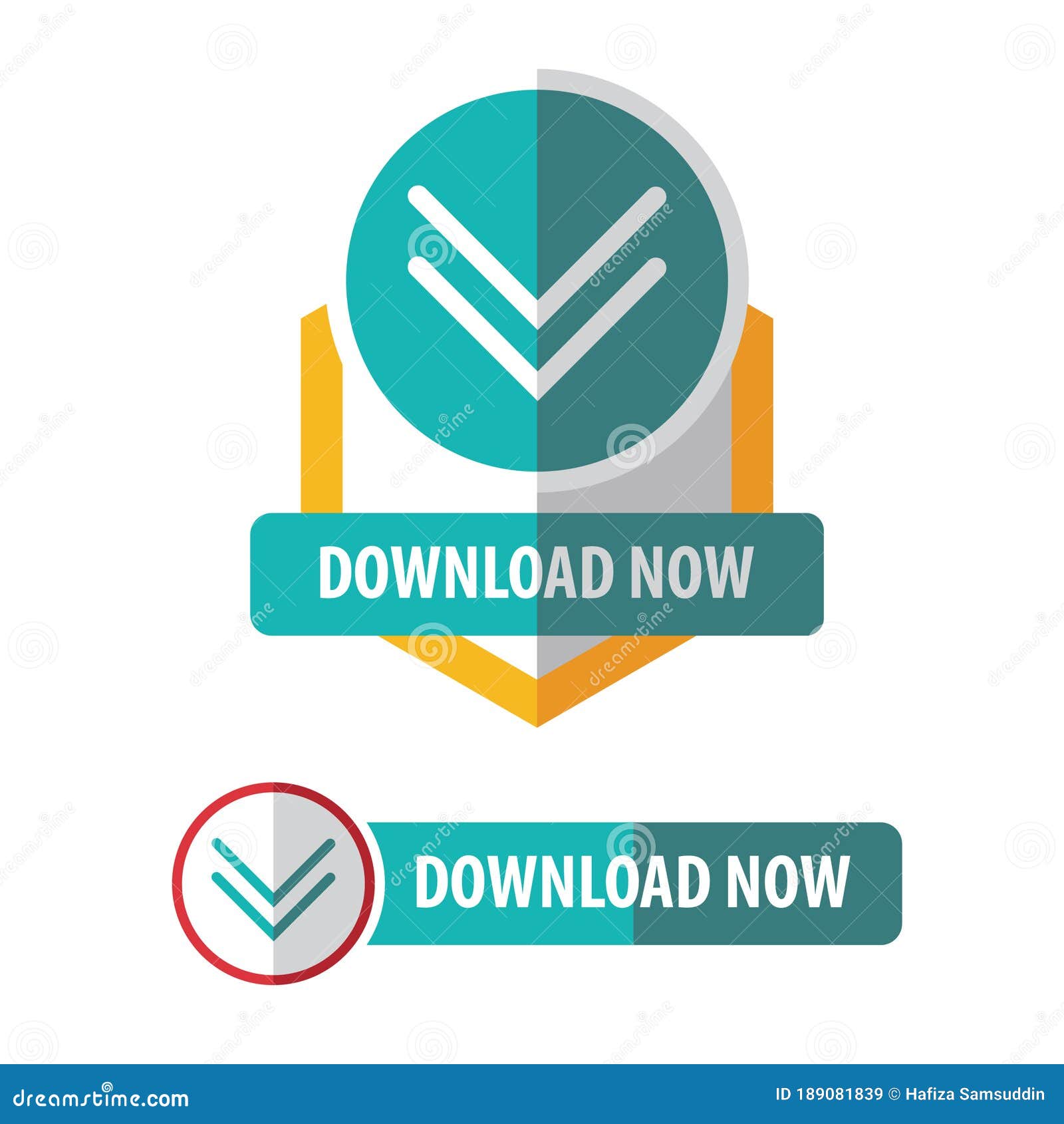Download Now Button. Vector Illustration Decorative Design Stock Vector ...