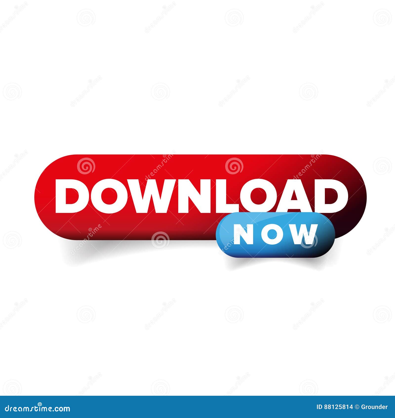 Download Now button vector stock vector. Illustration of download ...