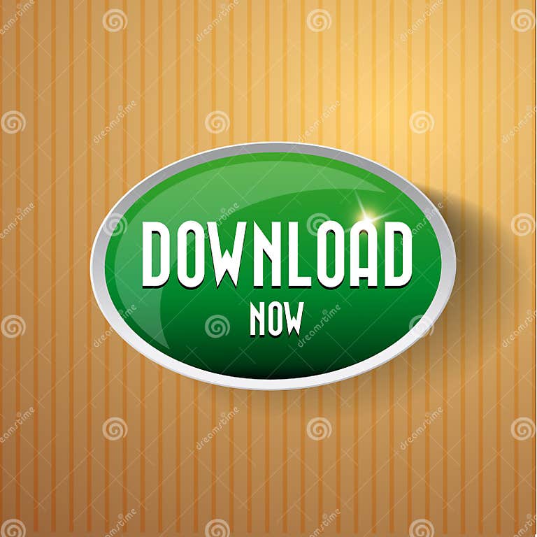 Download now button. stock vector. Illustration of orientation - 31769255