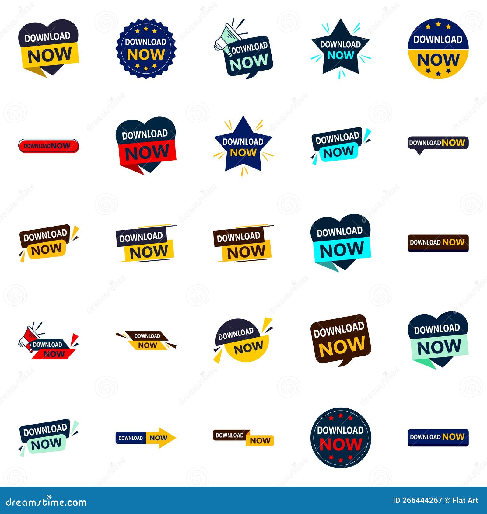 Download Now Collection 25 Different Designs Stock Vector ...