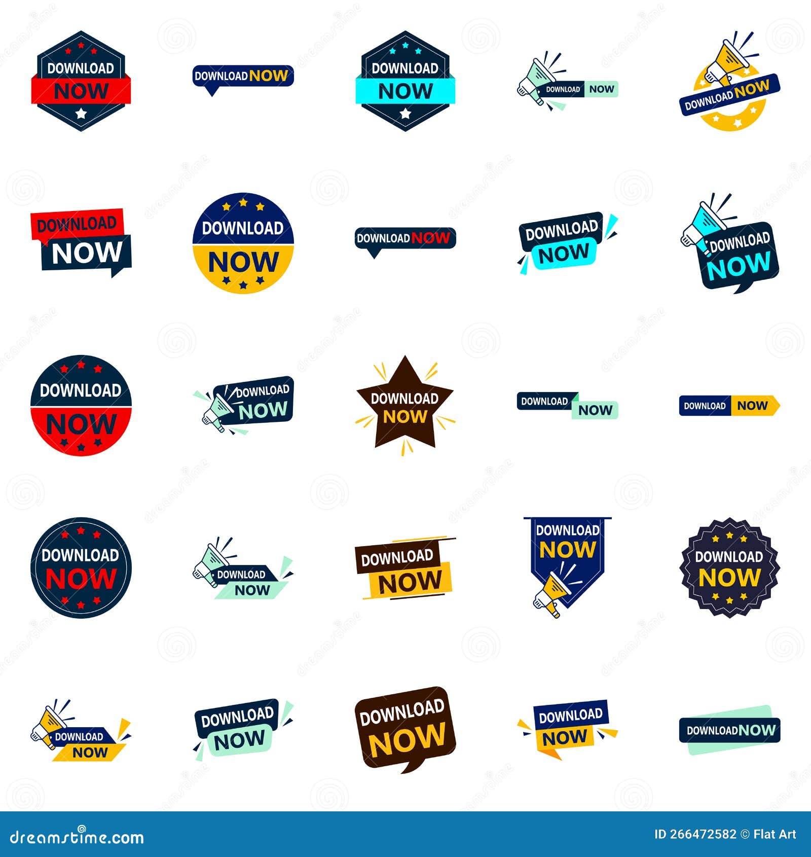 Download Now Collection 25 Striking Designs Stock Vector - Illustration ...