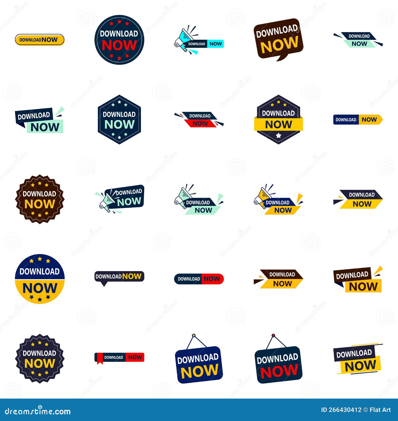 Download Now Graphics Collection 25 Different Designs Stock Vector ...