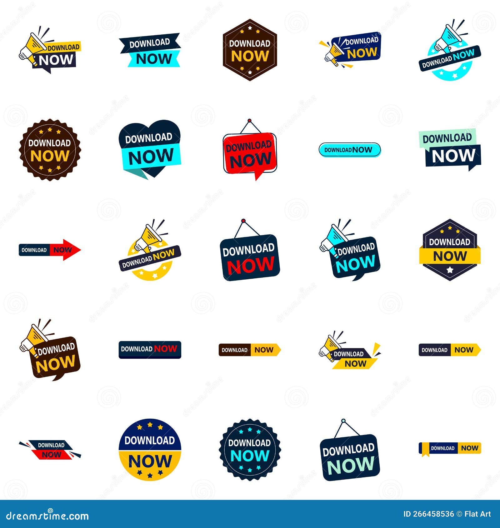 Download Now Graphics Collection 25 Different Designs Stock Vector ...