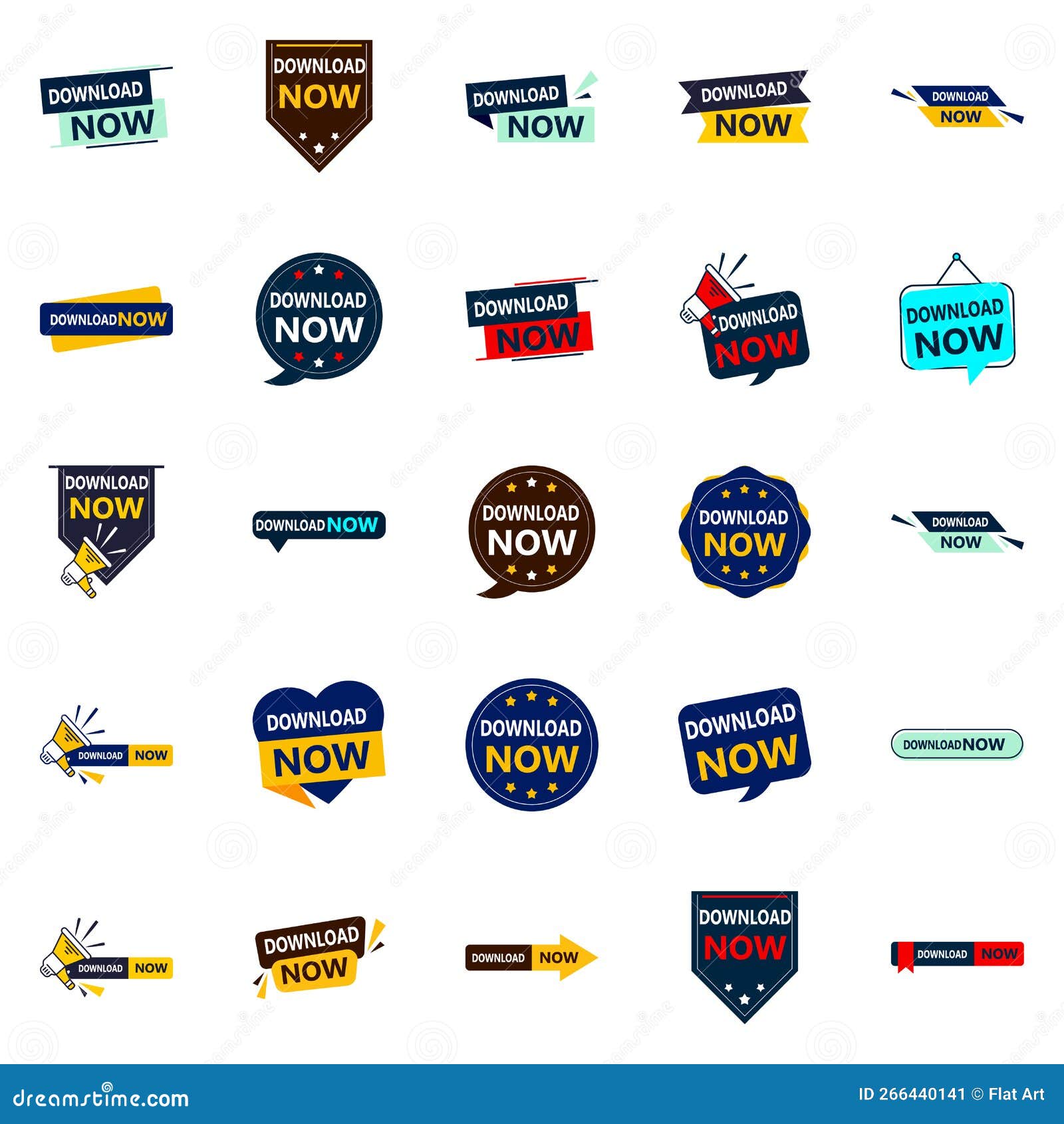 Download Now Pack 25 Different Design Variations Stock Vector ...