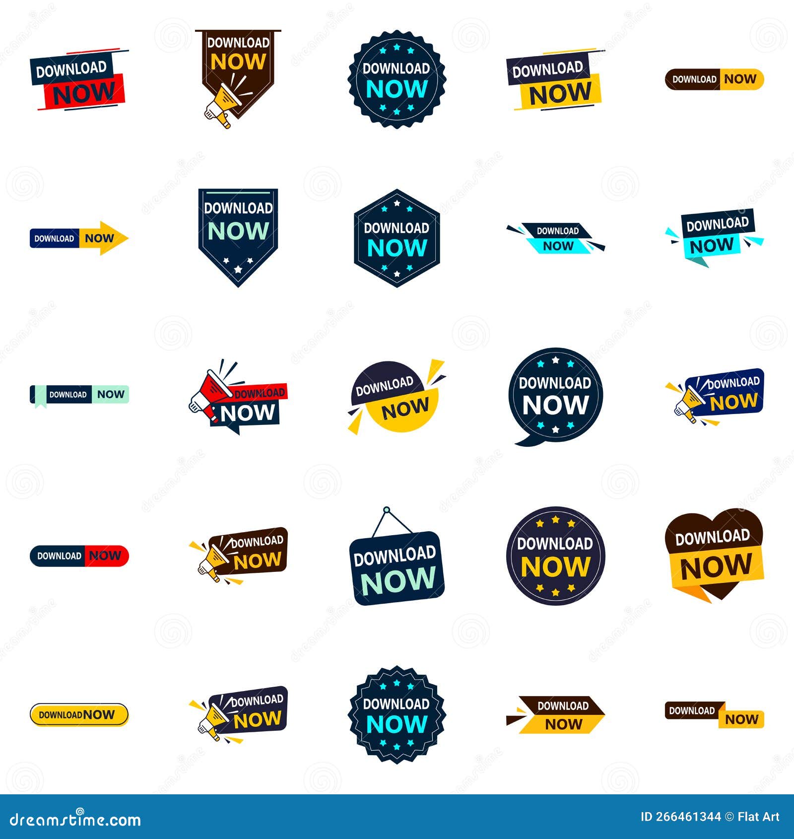 Download Now Set 25 Different Design Choices Stock Vector ...