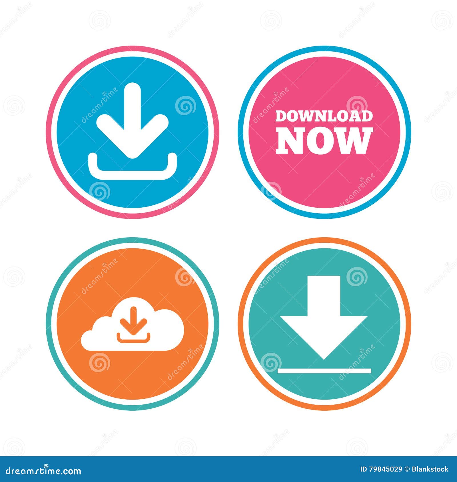 Download Now Signs. Upload from Cloud Icon. Stock Vector - Illustration ...