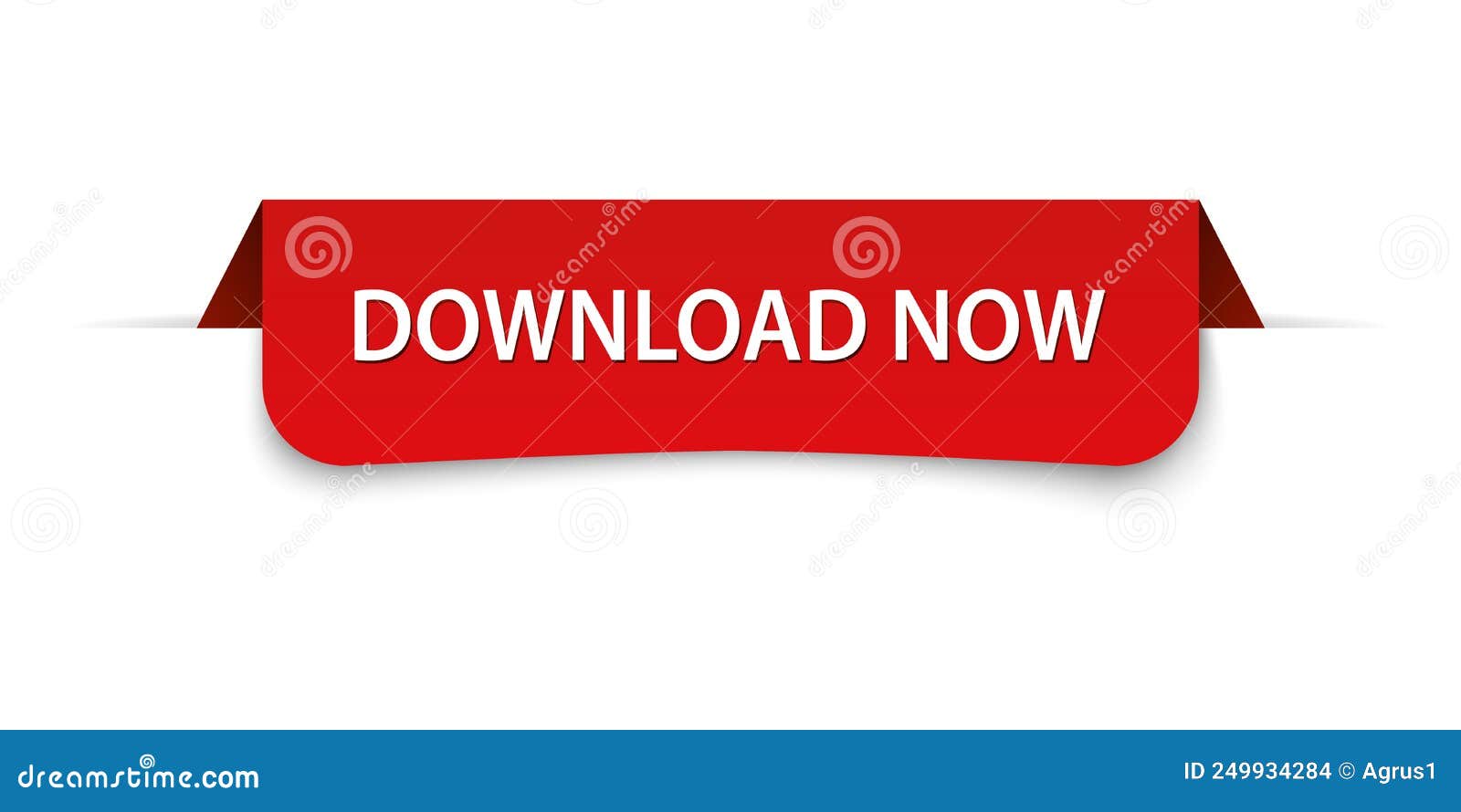 DOWNLOAD NOW - Vector Illustration of Red Colored Label Banner on White ...