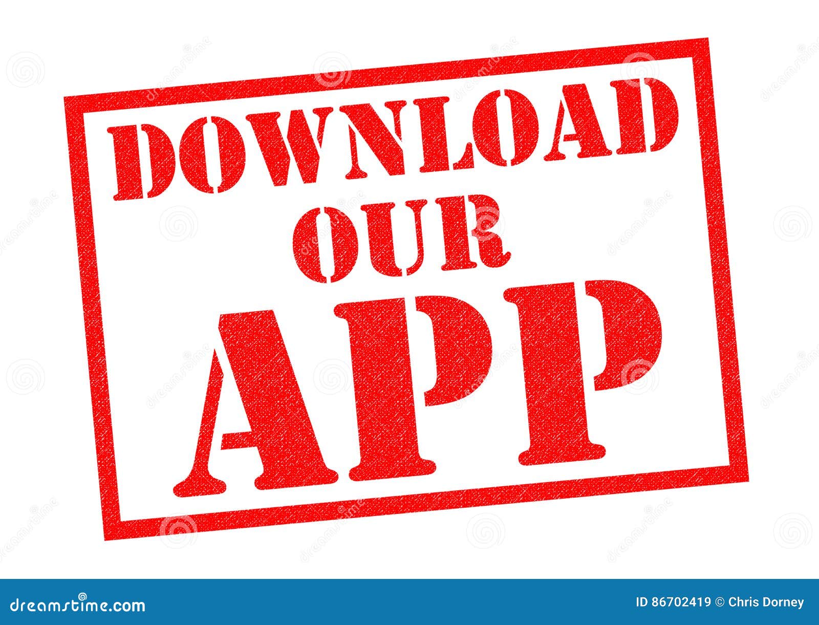 DOWNLOAD OUR APP stock illustration. Illustration of advert - 86702419