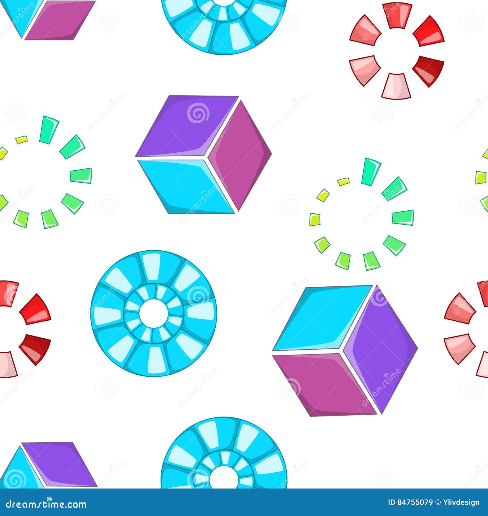 Download Pattern, Cartoon Style Stock Vector - Illustration of ...