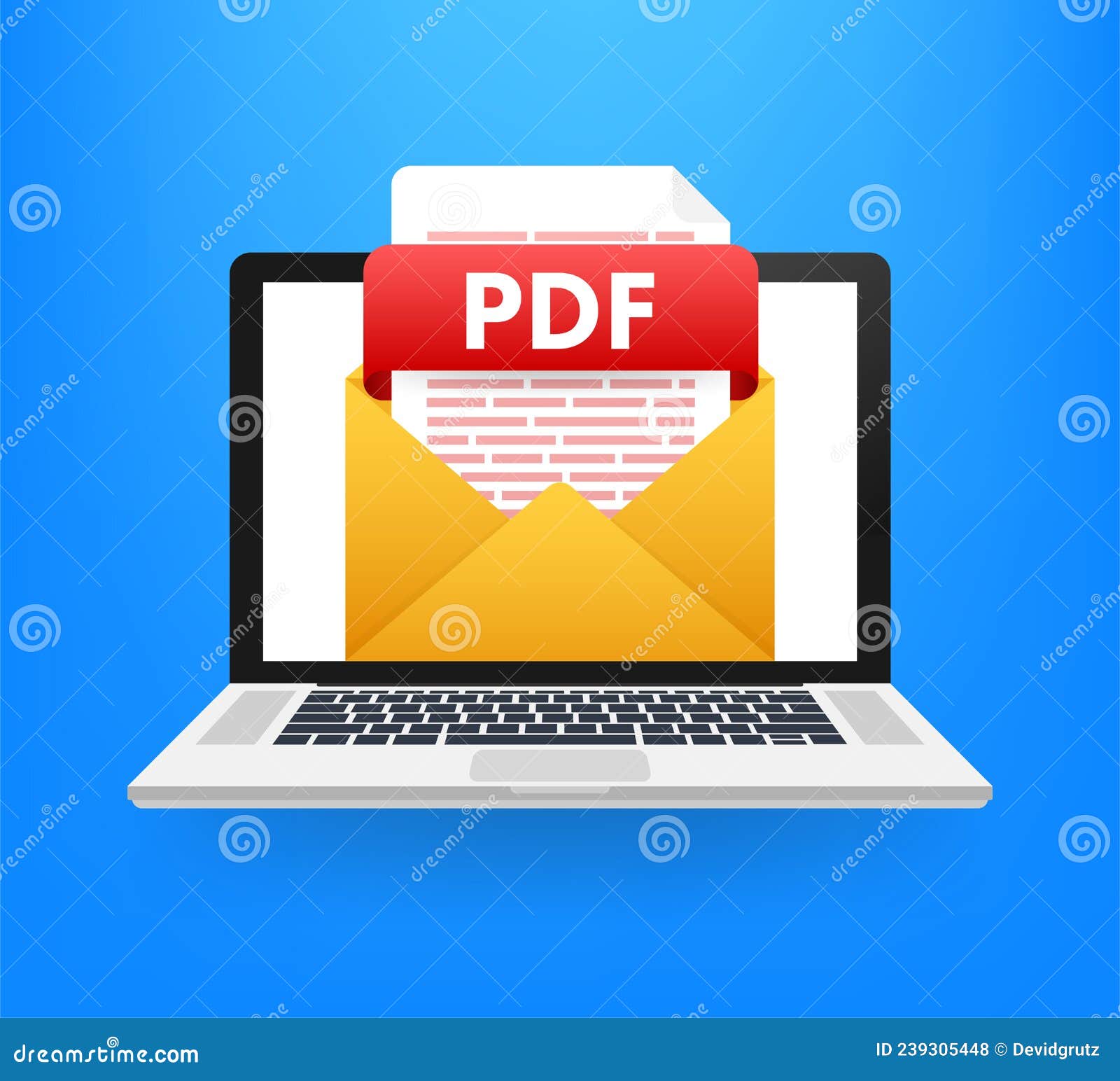 Download PDF Button. Downloading Document Concept. File with PDF Label ...