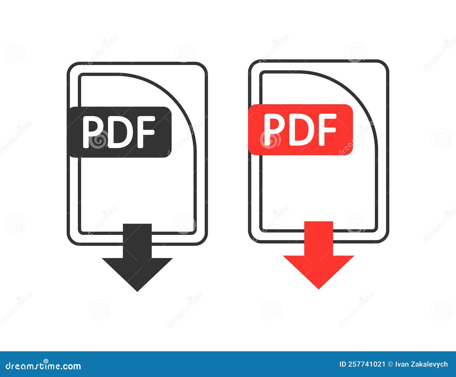 Download PDF File Format Icon. Save Document Symbol. Sign App Button ...