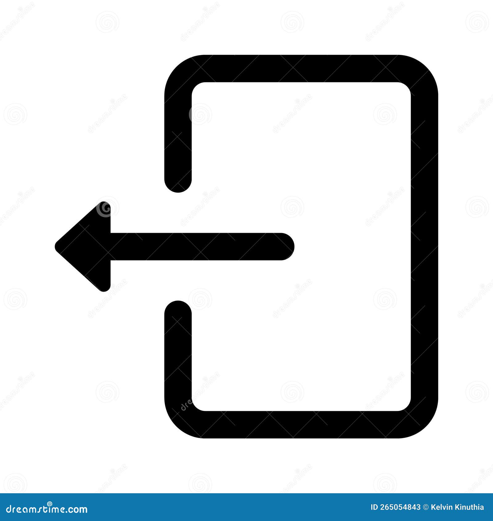 Logout Icon for Web User Interface Design Stock Vector - Illustration ...