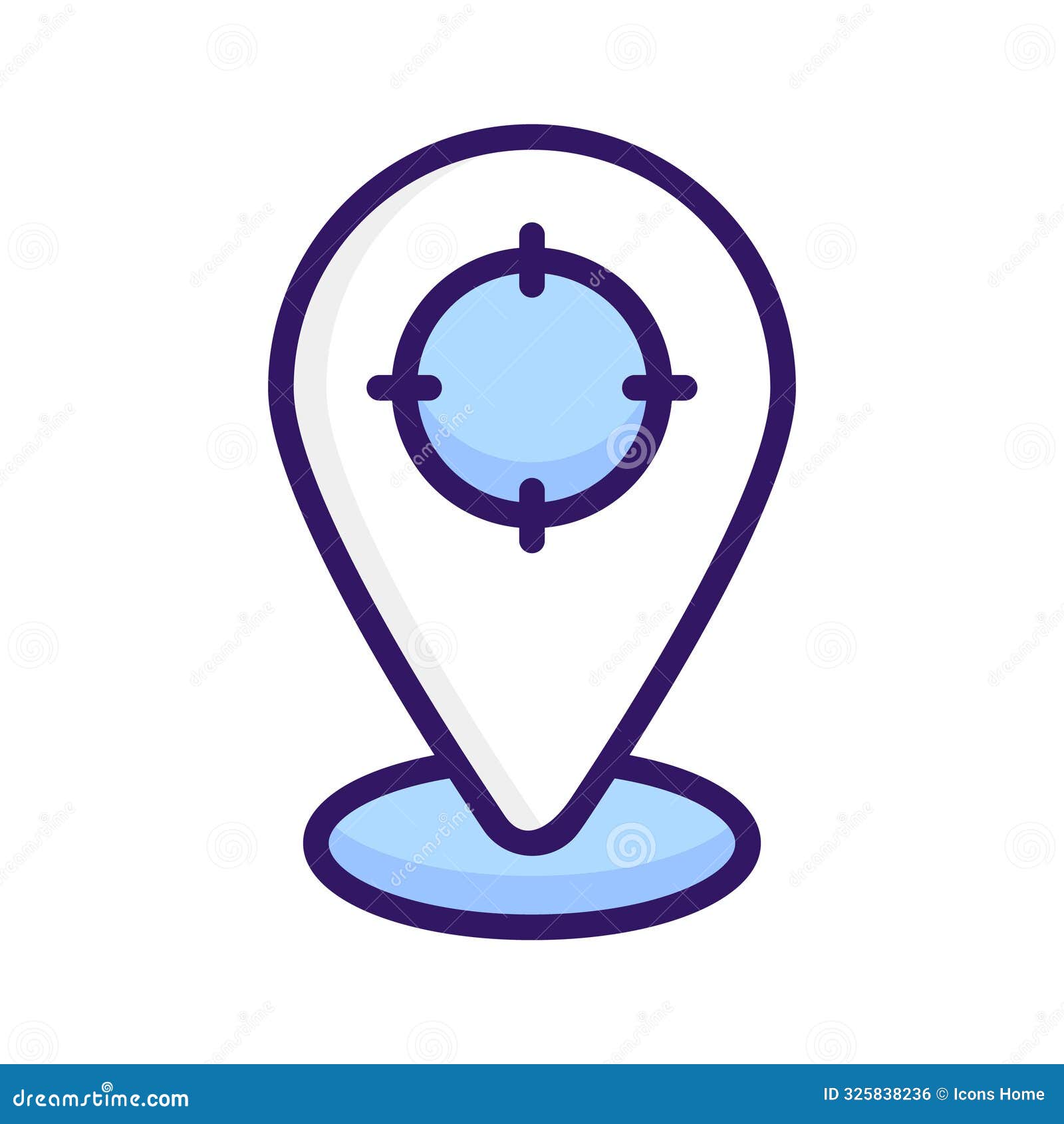 Download this Premium Icon of Location Target Stock Vector ...